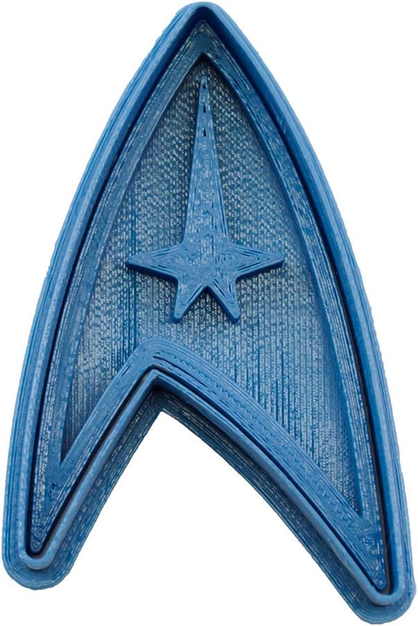Amazon.com: Cuticuter Star Trek Cookie Cutter, Blue, 8 x 7 x 1.5 cm ...