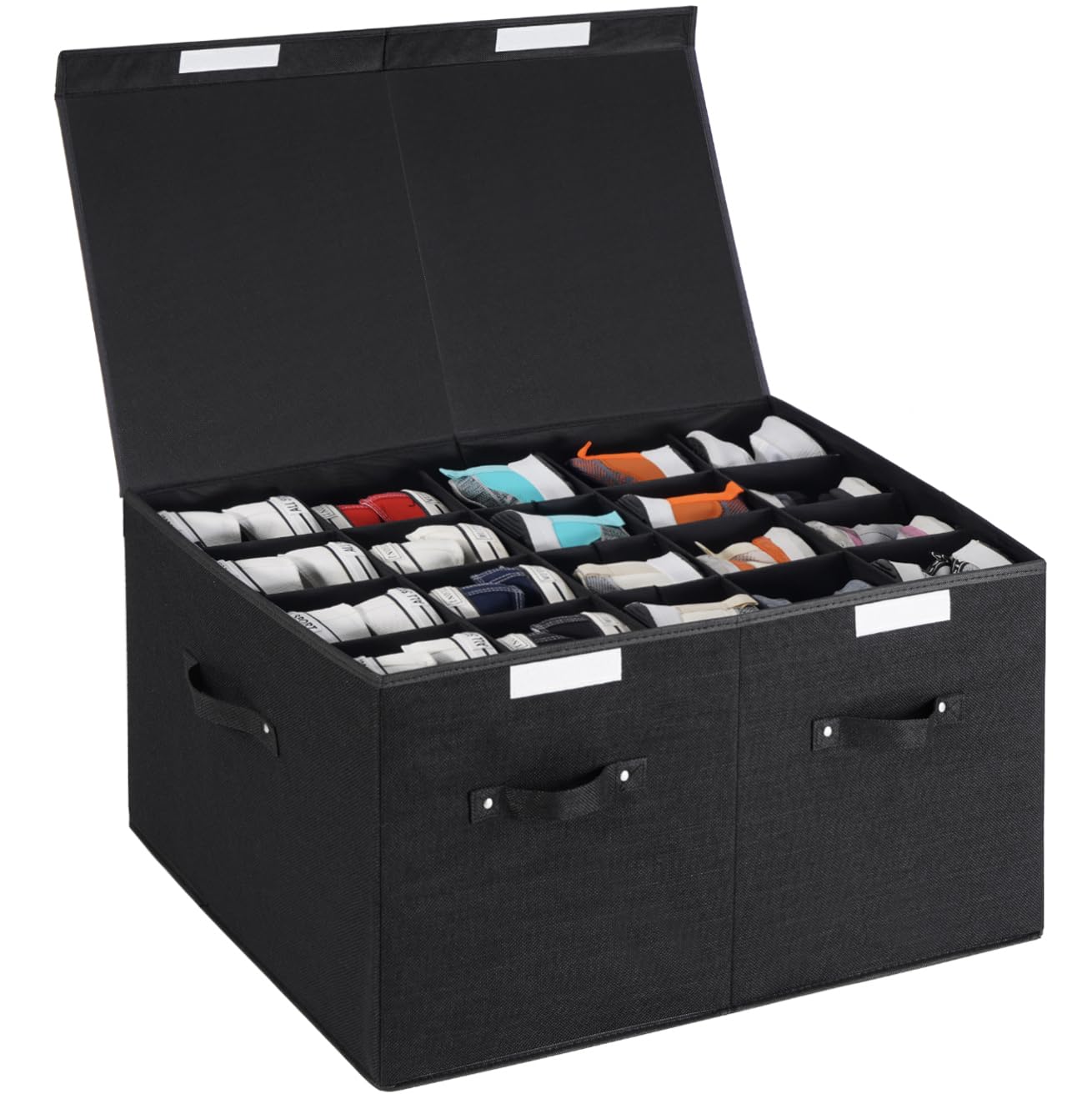 Large Shoe Organizer for Closet Fits 20 Pairs, Shoe Storage Box Bins ...