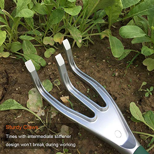 Garden Hand Cultivator with Broad Claw, Hand Rake for Weeding and ...