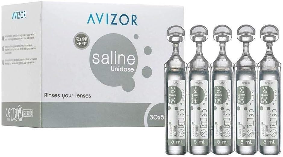 Avizor - Soluzione salina monodose, 30 flaconcini da 5 ml: Amazon.it ...