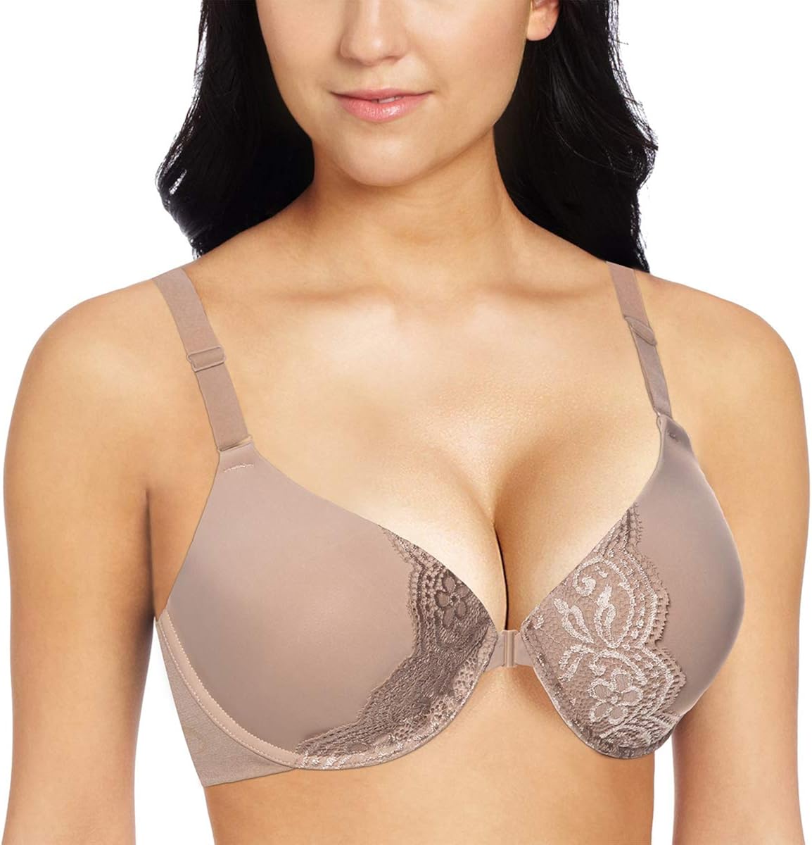 Xuesnrol 38D 46DDD Women s Comfort Plus Size Front Closure Bra Support