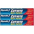 Amazon.com: Reynolds Cut Rite Wax Paper, 75 Sq Ft (Pack of 3) : Health ...