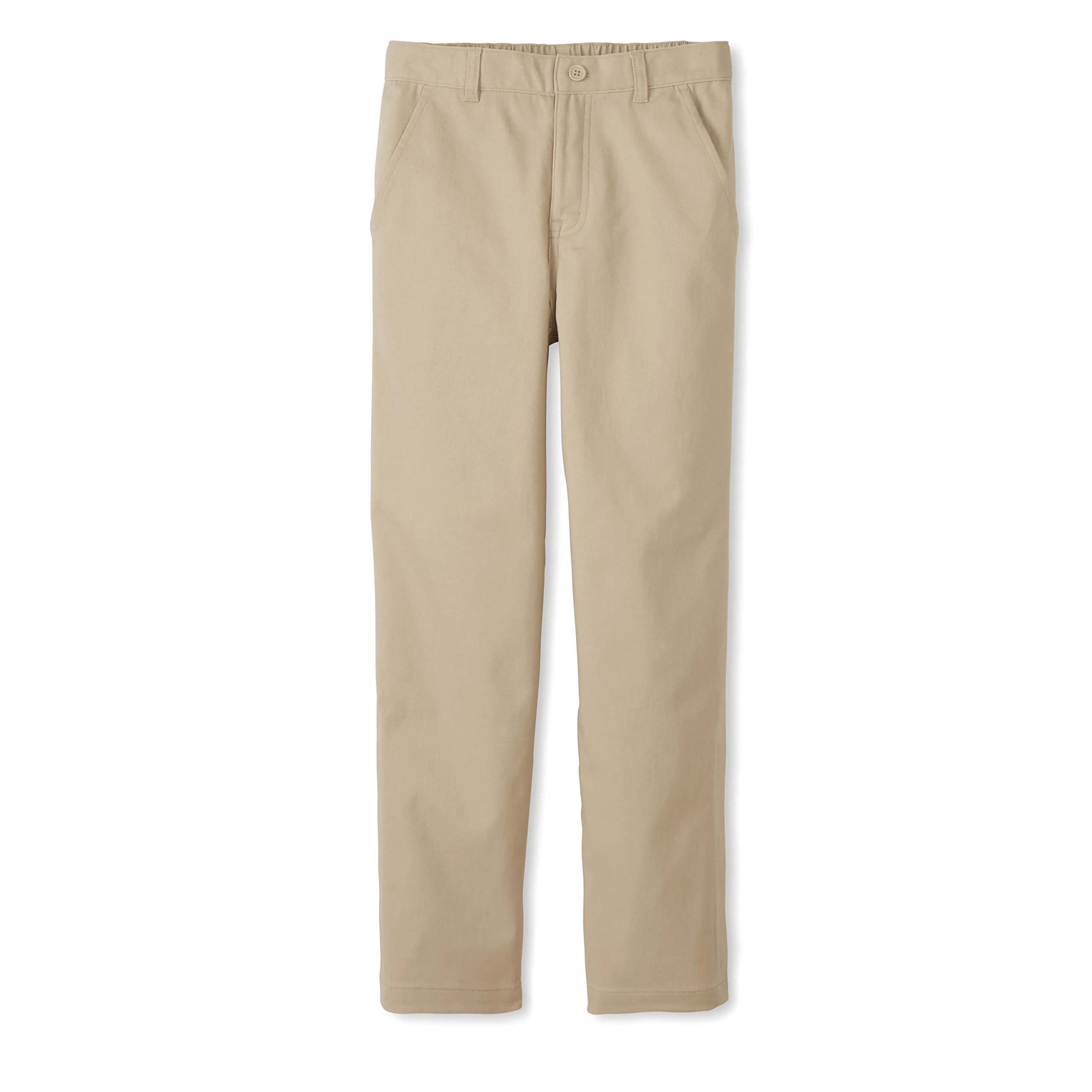 French Toast Boys Adaptive Relaxed Fit Twill Pants with Hook and Loop ...