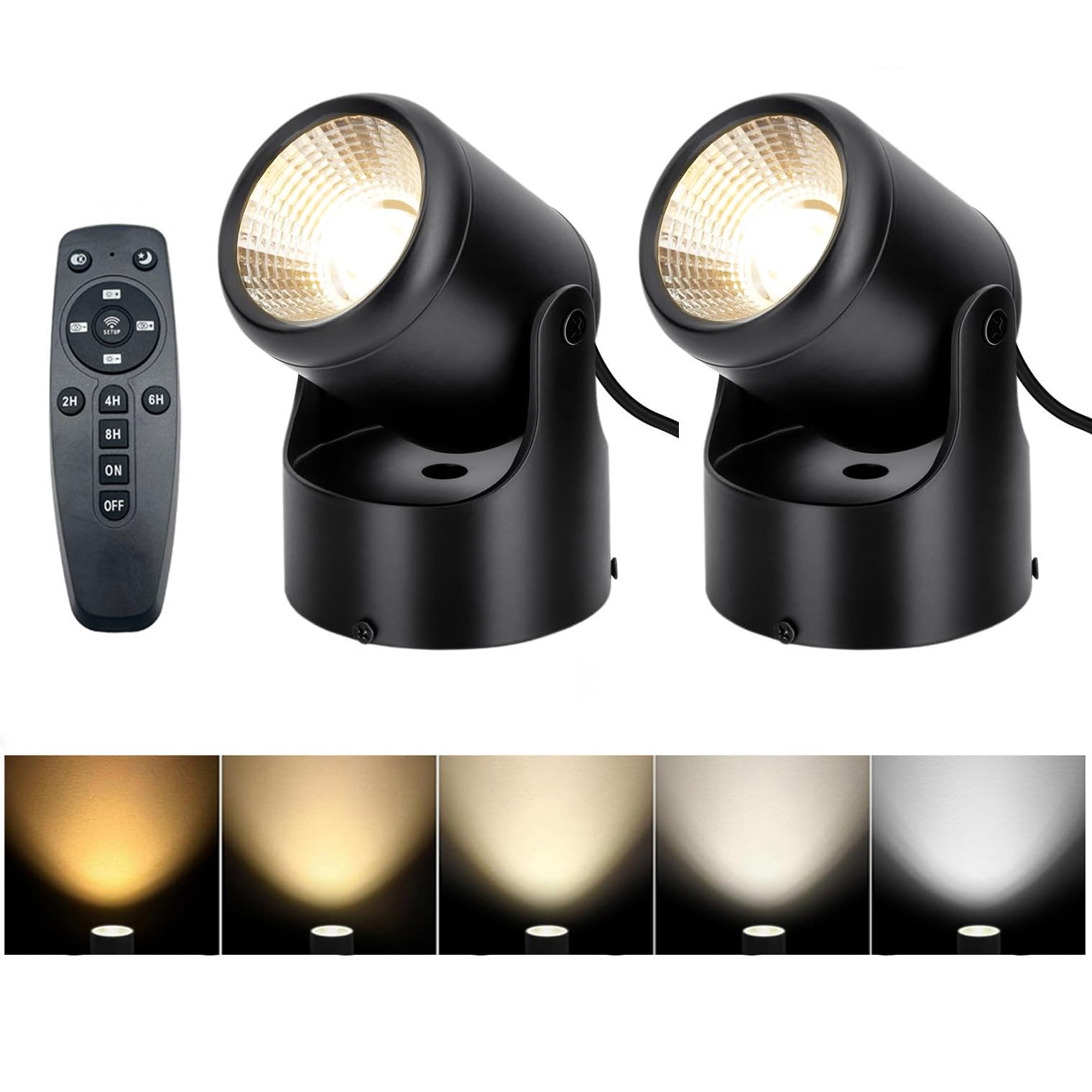 Unirence Spot Lights Indoor LED Spot Uplight 2700K-6500K White Color ...