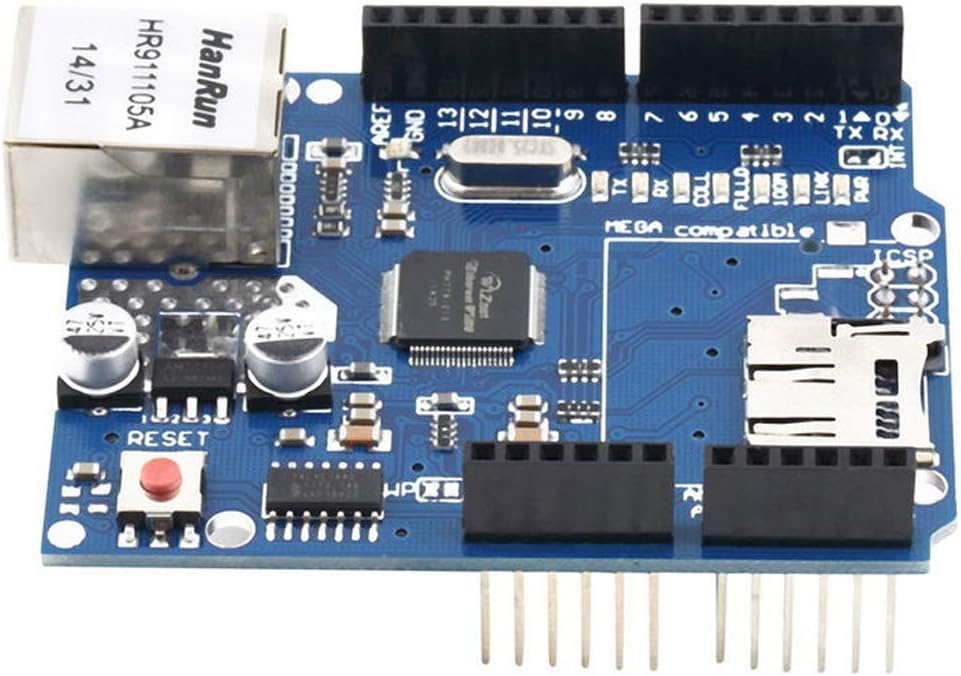 HiLetgo W5100 Ethernet Shield W5100 Ethernet Expansion Board for ...
