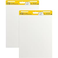 Post-it Super Sticky Easel Pad, 25 x 30 Inches, 30 Sheets/Pad, 2 Pads, Large White Premium Self ...