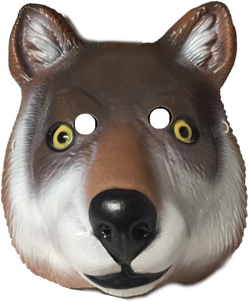 Amazon.com: Deluxe Adult Wolf Mask: Clothing
