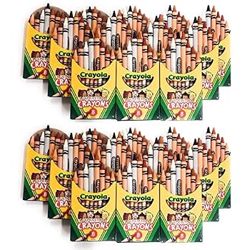 Amazon.com: Crayola Multi-Cultural Crayons, Large, 7/16 x 4 Inches ...