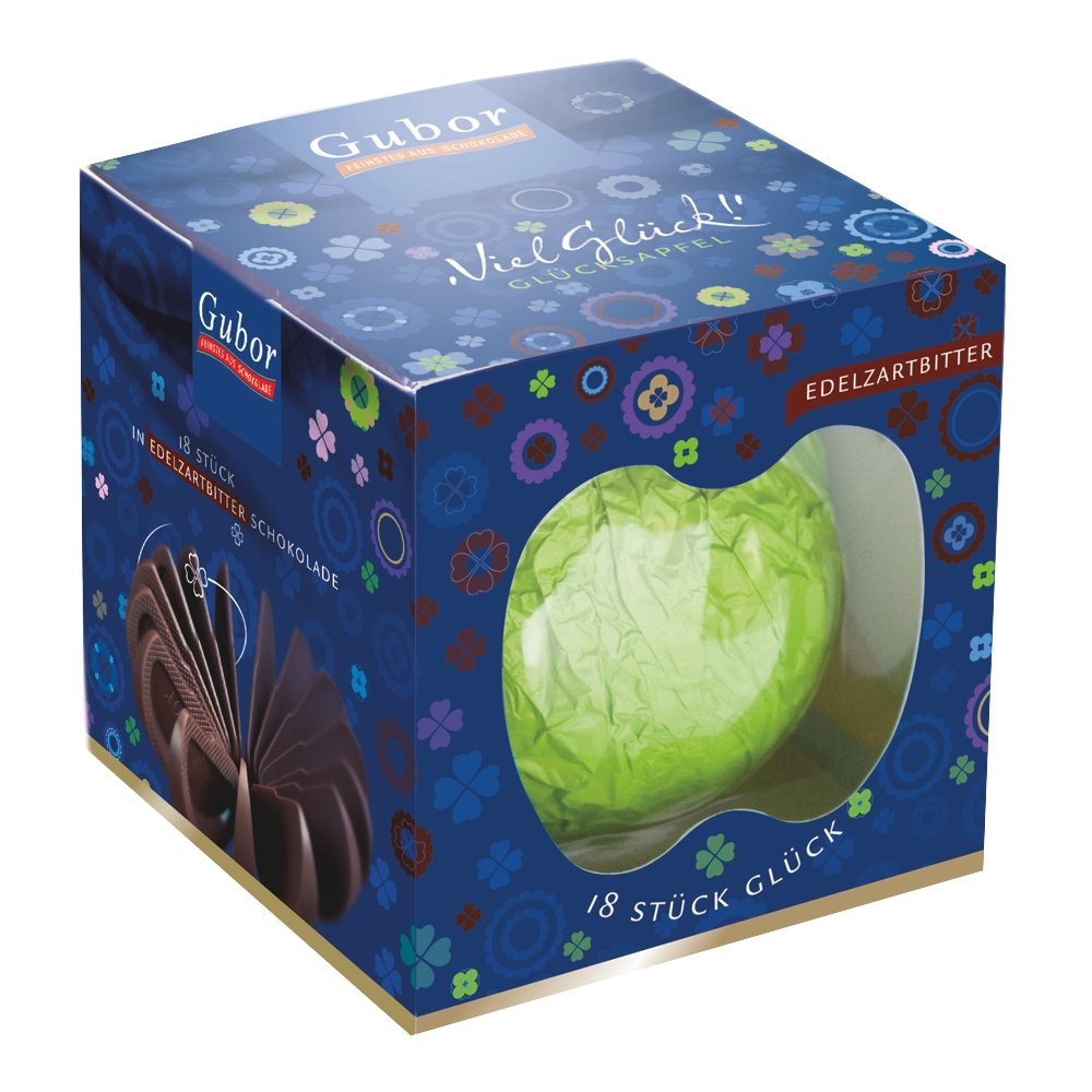 Gubor Glücksapfel Edel-Zartbitter, 2er Pack (2 x 125 g): Amazon.de ...