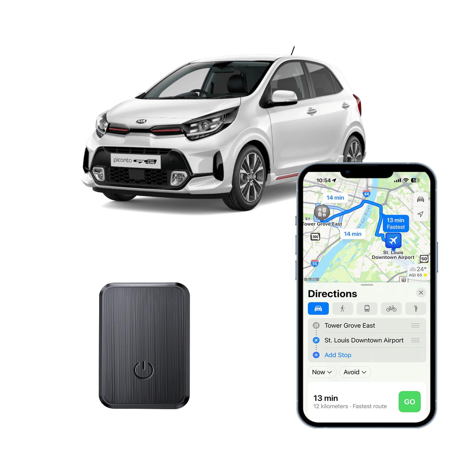 Mini Car GPS Tracker for Vehicles, Magnetic GPS Real Time Car Locator ...