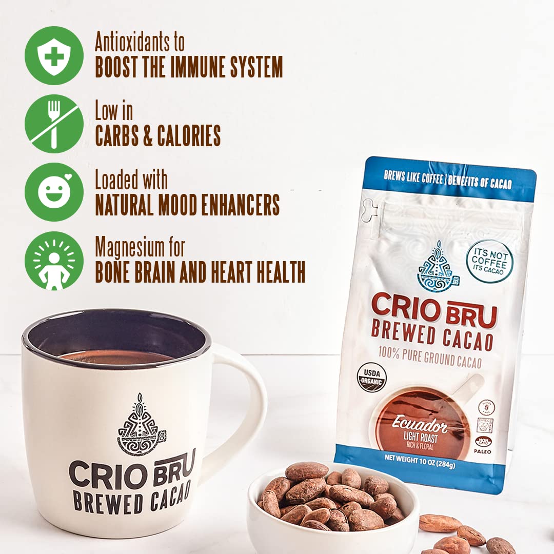 Crio Bru Brewed Cacao Ecuador Light Roast (10oz) | Pricepulse