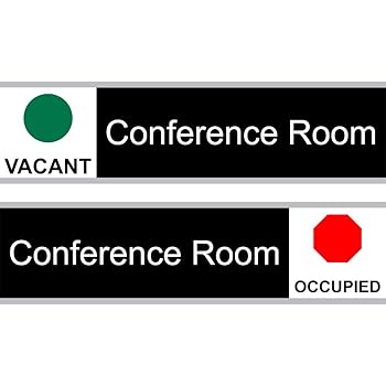 Amazon.com : Vacant Sign with Color Options (Restroom Sign, Office Sign ...
