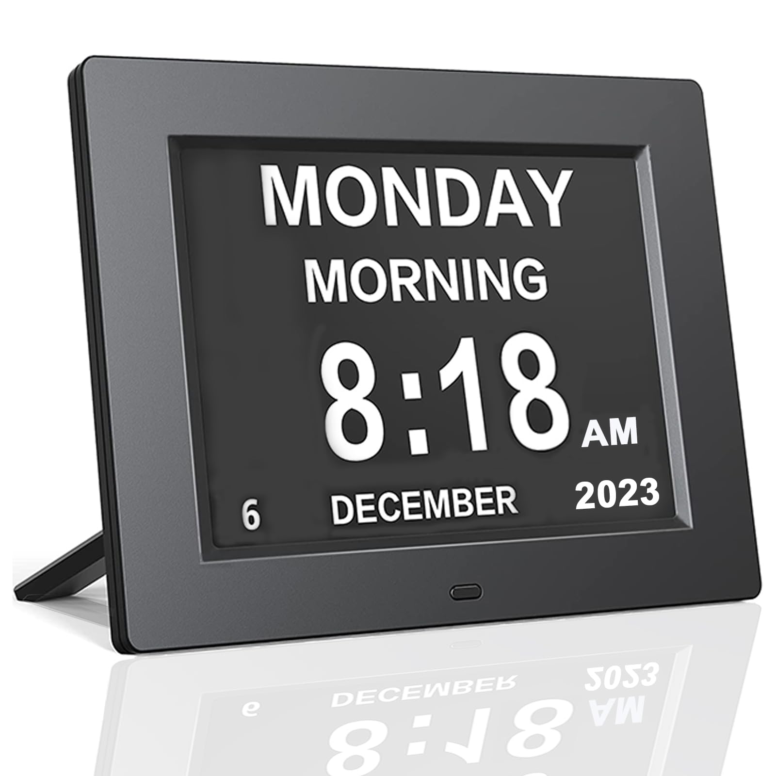 Mua 8 Inch Digital Calendar Day Clocks for Seniors-8 Alarms, Auto-Dim ...