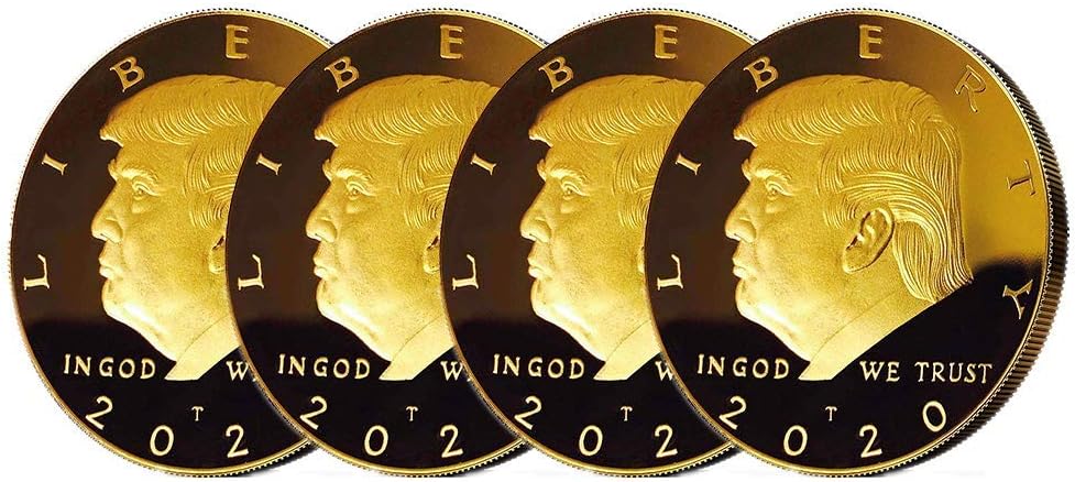 Amazon.com: Donald Trump Coin 2020 - Gold Plated Collectible Coin ...