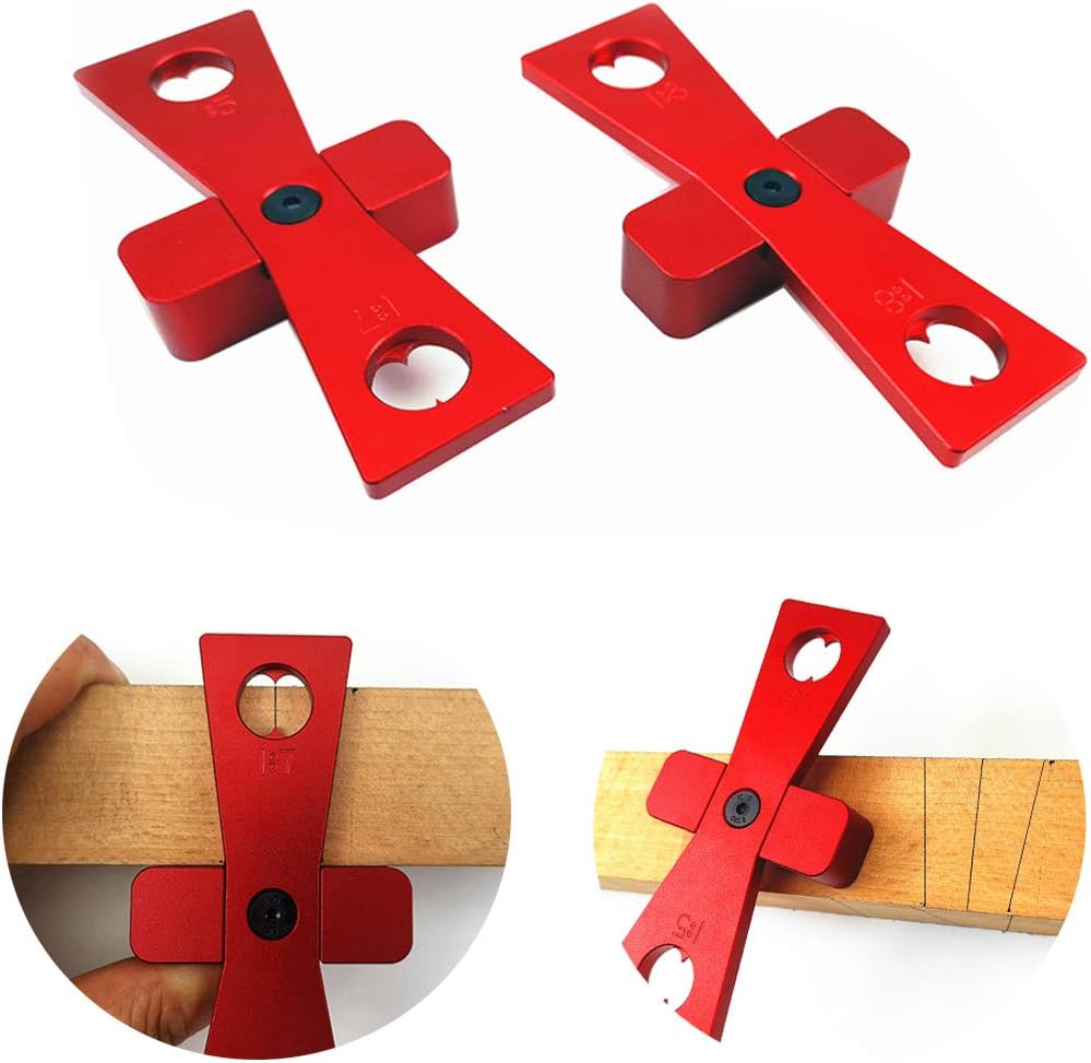 2pcs Dovetail Scribe Woodworking Marking Tools Hand Scribe Gauge Red ...