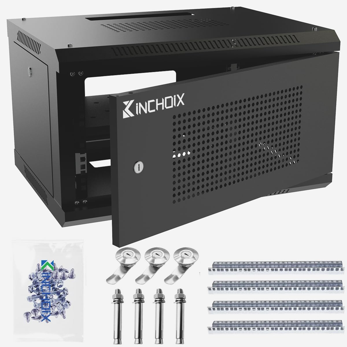 Mua Kinchoix 6U Server Cabinet Wall Mount, Vented Enclosure Locking ...