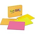 Amazon.com : Post-it Super Sticky Notes, 8x6 inches, 4 Pads, (Orange ...