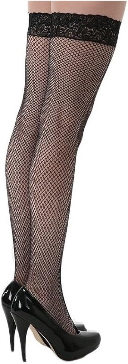 Mytoptrendz Women s Hold Ups Stockings Lace Top Fishnet Thigh High mytoptrendz-women-s-hold-ups-stockings-lace-top-fishnet-thigh-high