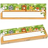 Amazon.com: Safari Animals with Alphabet Name Tags, Number Line Name ...