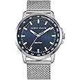 Amazon.com: Perry Ellis Solar Powered Mens Watch | Steel Mesh Band ...