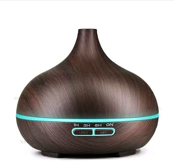 Umidificador de Ar Ultrassônico e Difusor de Aromas 300ml, Madeira ...