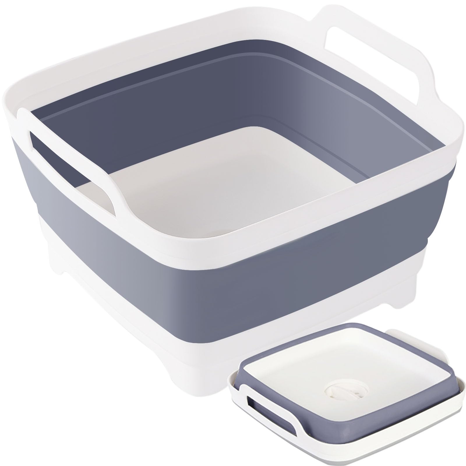 Detsuk Collapsible Dish Tub 9L-Collapsible Basin Bucket Portable Sink ...