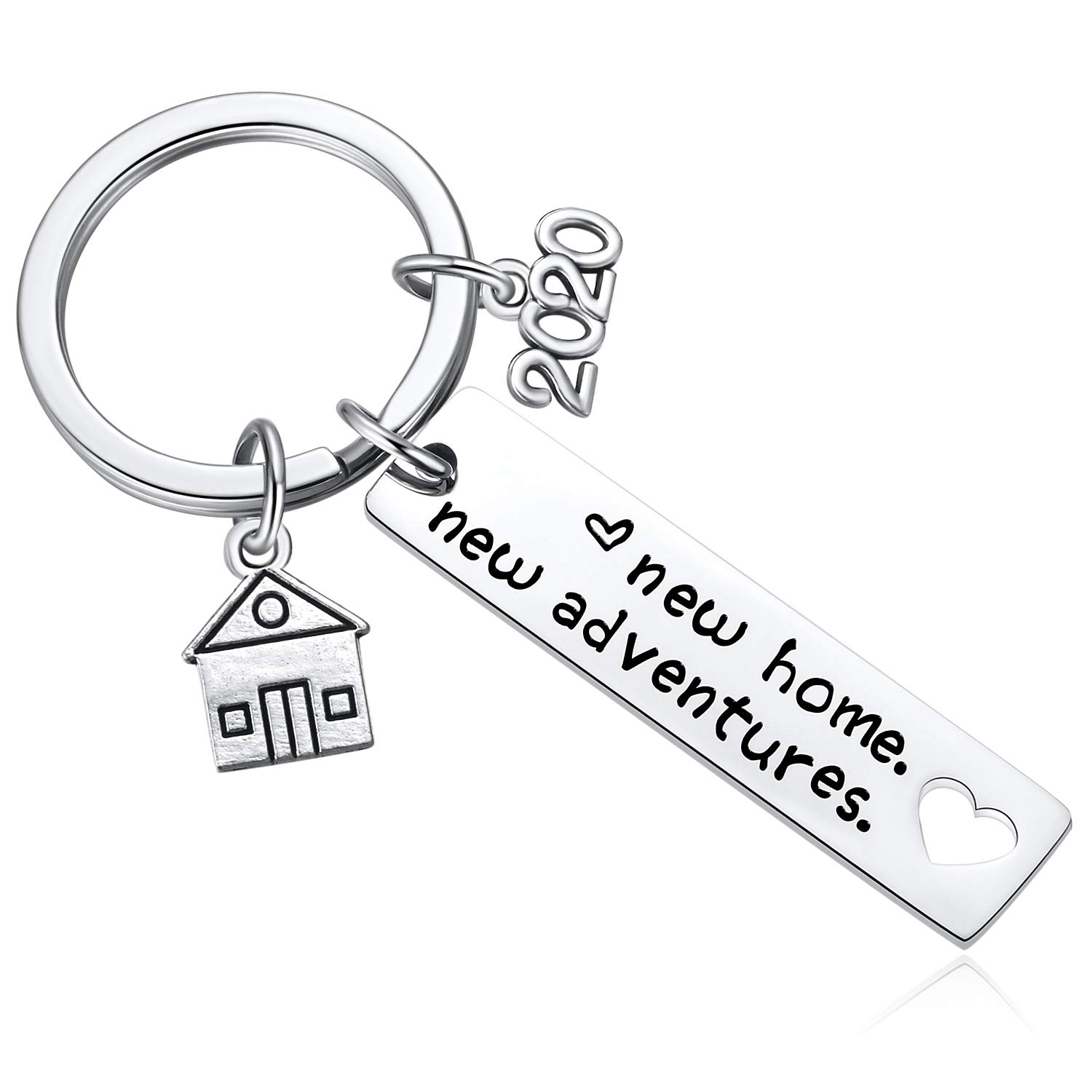 New Home New Adventures Keychain Housewarming Gift Key Chain New Home ...