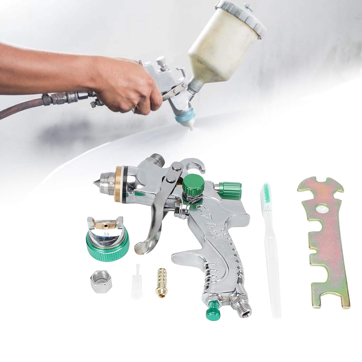 Paint Spray Tool, Paint Sprayer, 600cc Cup Lightweight for Wall ...