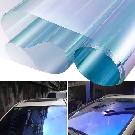Amazon.com: ATMOMO Dark Blue Chameleon Windshield Tint Car Window Foils ...