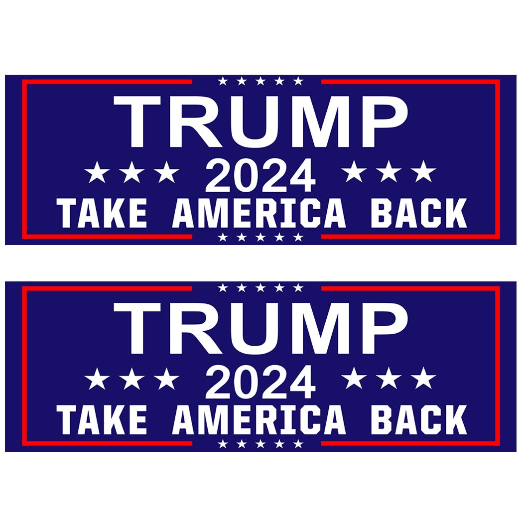 Shmbada 2 PCS Donald Trump 2024 Take America Back Vinyl Stickers ...
