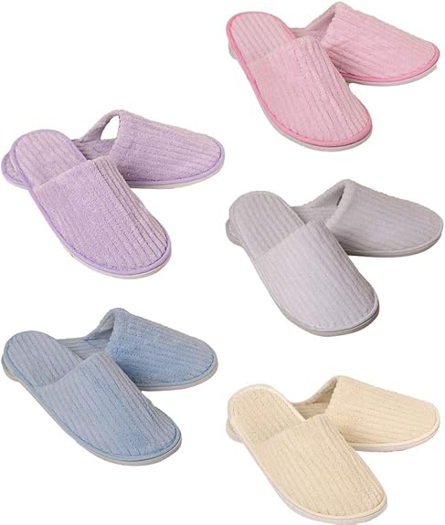 5PCS Disposable Slippers Spa Slippers, Slippers Set Portable Non-slip ...
