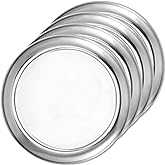 Amazon.com | JOIKIT 6 Pack 12 Inch Gold Stainless Steel Plate, Round ...