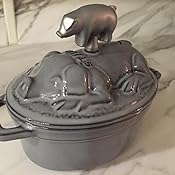 Amazon.com: Staub Grey Pig cocotte, 1qt - 40500-176: Kitchen & Dining