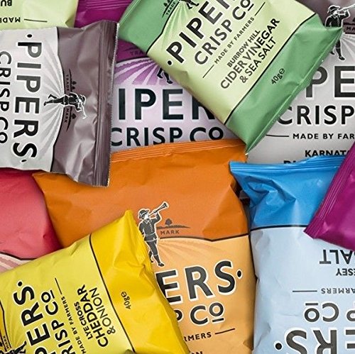 Pipers Crisps Atlas Mountain Wild Thyme & Rosemary (Pack of 24): Amazon ...