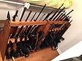 Amazon.com: Evans Sports Seven-Gun Wooden Standing Floor Gun Display ...