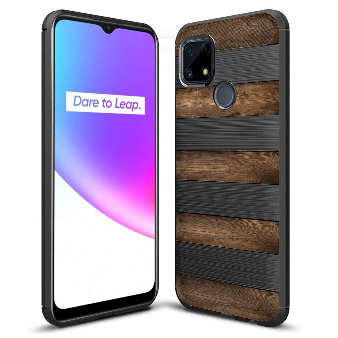 Fashionury Rubberised Designer Printed Back Cover for Realme C25s ...