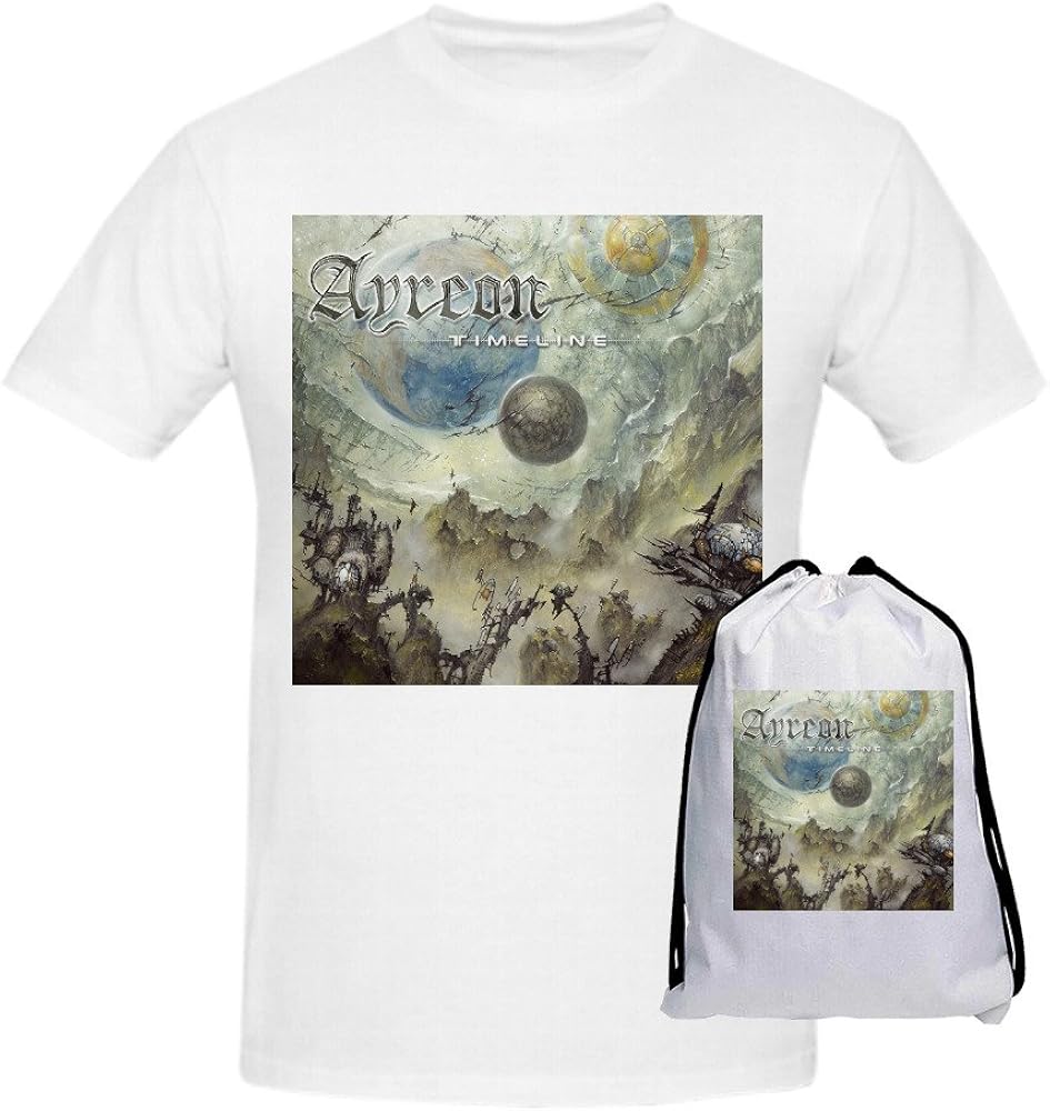 Ayreon Timeline Mens T Shirts Design Crew Neck White: Amazon.ca: Books