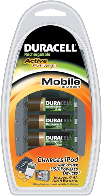 Duracell Battery Charger With USB Including 4 AA: Amazon.co.uk: Camera ...