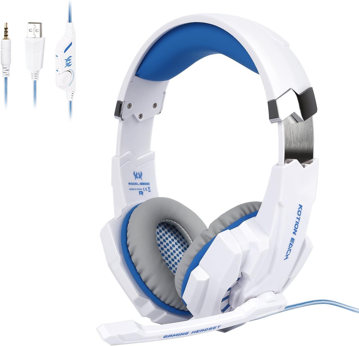 Tsing G9000 écouteur Casque Gaming Jeu vidéo Filaire avec Micro Basse ...