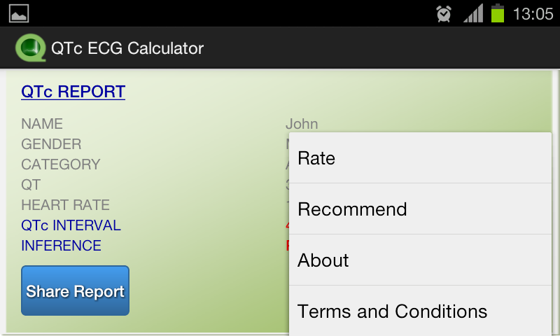 QTc ECG Calculator:Amazon.com:Appstore for Android