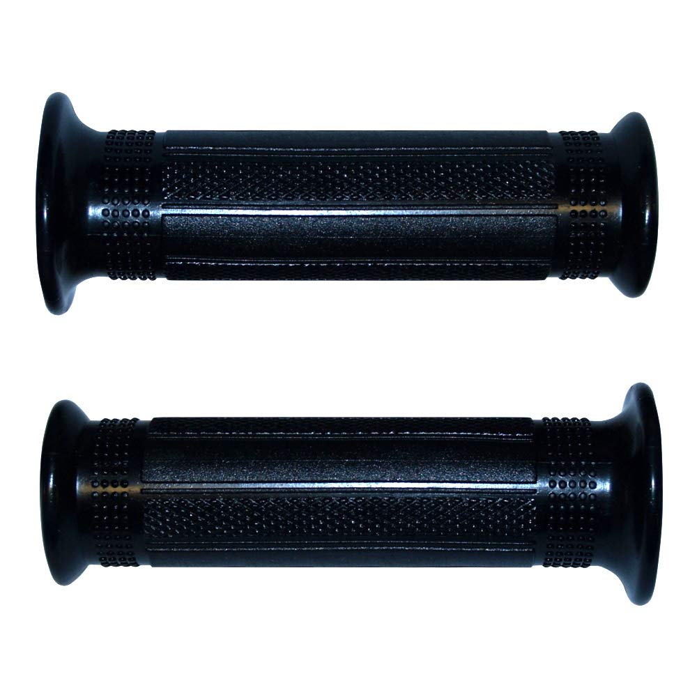 Grips 24mm 120mm MOTORCYCLE MOTORBIKE SCOOTER UNIVERSAL Black HANDLEBAR ...