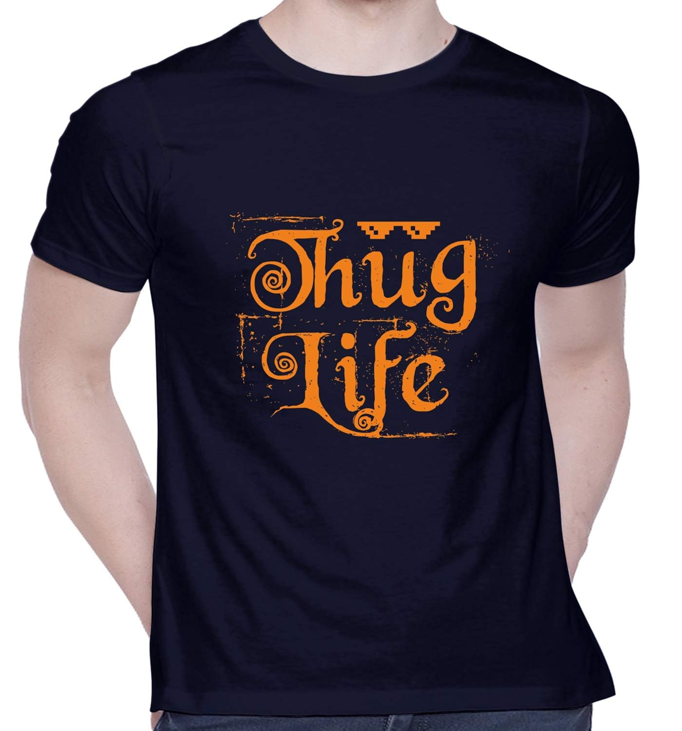 Buy CreativiT Graphic Printed T-Shirt for Unisex Thug Life Tshirt ...