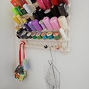 HAITRAL 60-Spool Sewing Thread Rack Thread Organizer Collapsible Wall ...