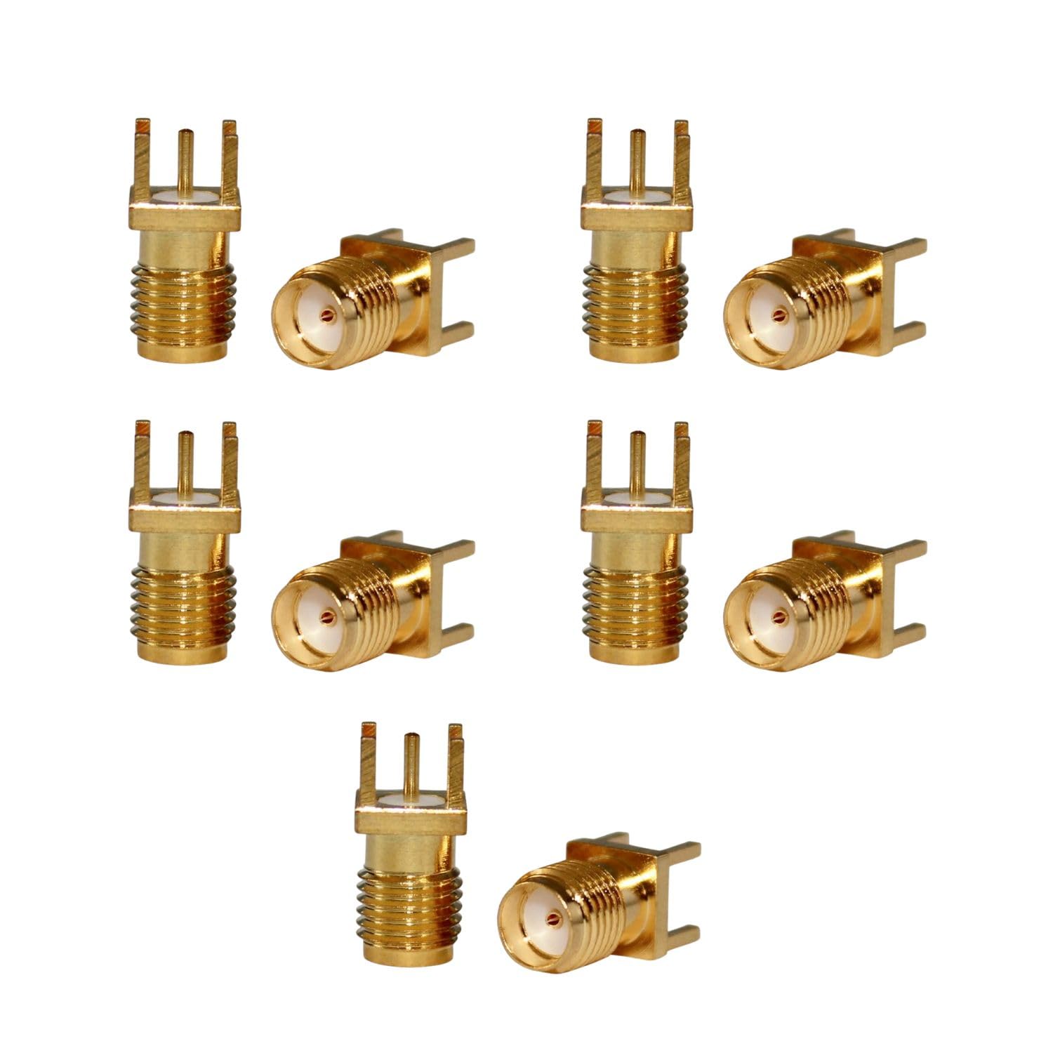 Mua Female SMA PCB Connector Panel Edge Mount SMA-KE Positive Angle 13 ...