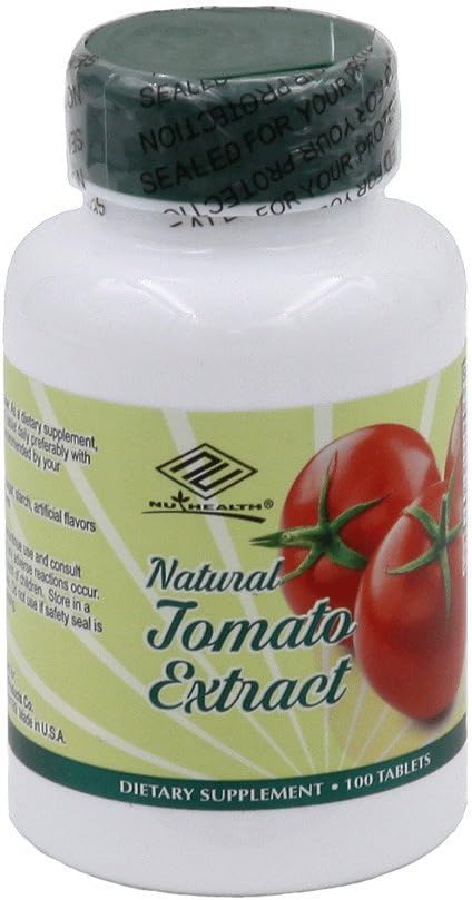 Amazon.com: Natural Tomato Extract with Lycopene - 100 Tablets: Health ...
