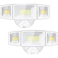 Onforu 55W LED Security Light, 5500LM Outdoor Flood Lights Fixture with 3 Adjustable Heads, IP65 ...