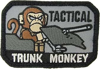 Amazon.com: Tactical Trunk Monkey Morale Patch (SWAT (Black)): Military ...