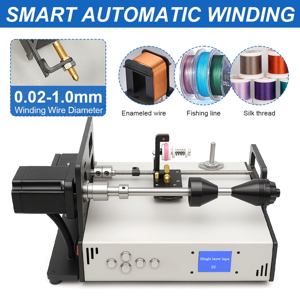 110V Cable Wiring Coil Winding Machine Automatic Tube Amplifier Winding ...