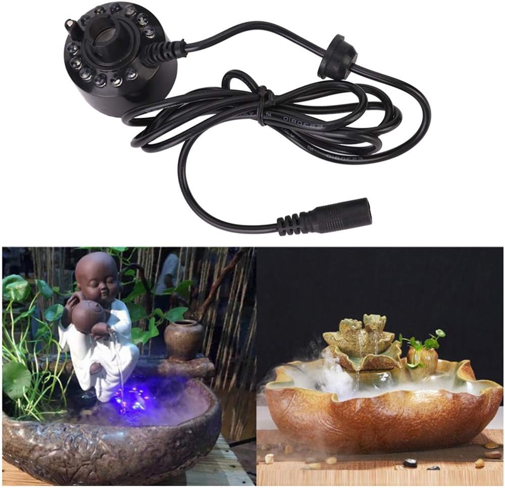 Pssopp Aquarium Mist Maker Aquarium LED Light Mist Maker Fogger Water ...