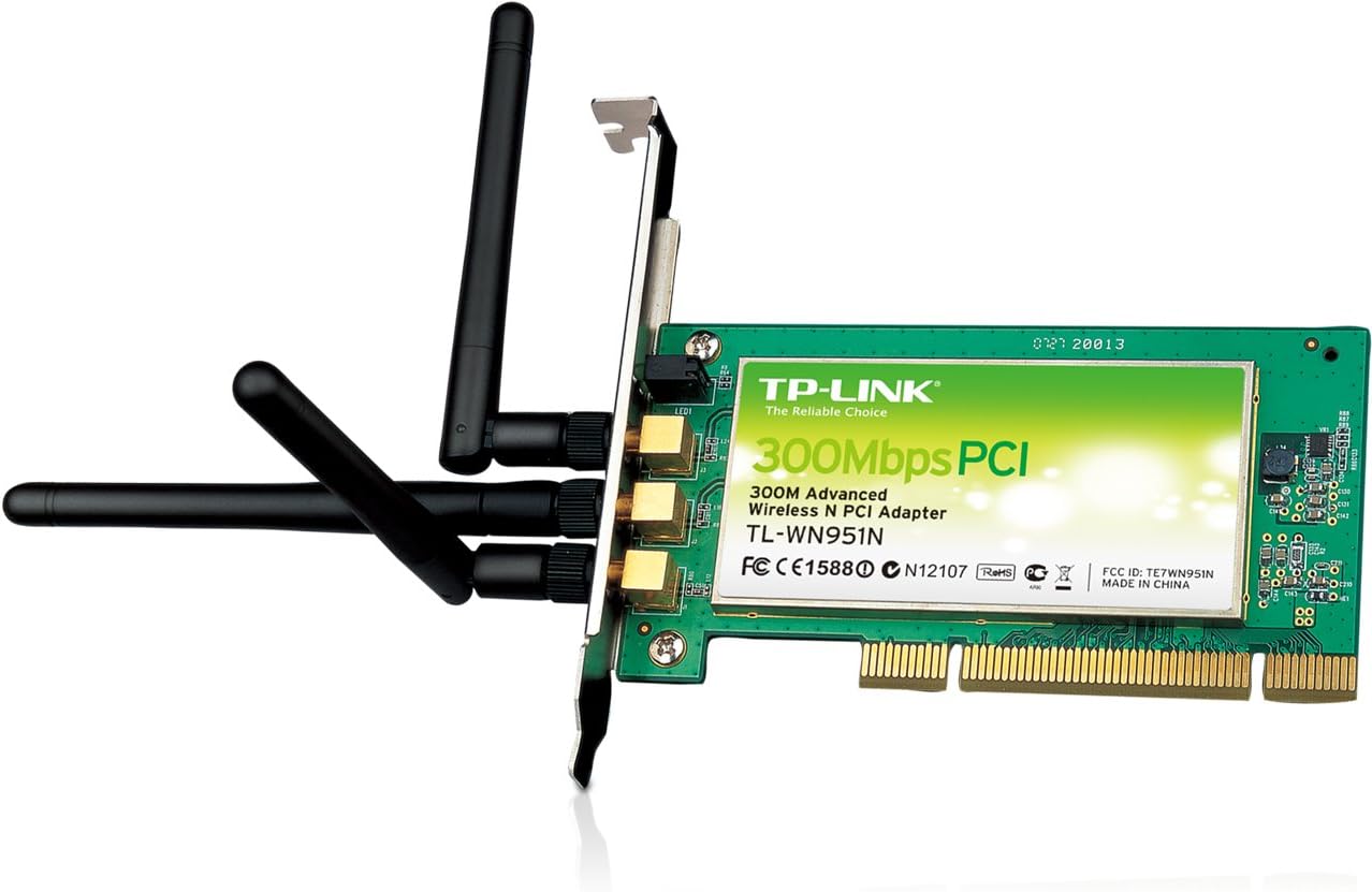 TP-LINK Carte PCI WiFi TP-Link 802.11n 300MBPS MiMo 3T3R 3 antennes ...